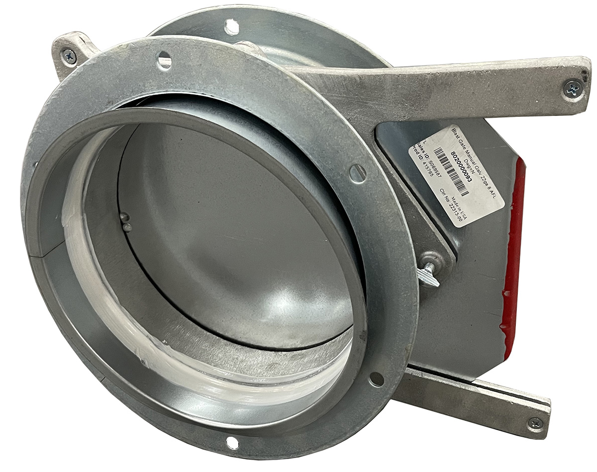 Flanged Manual Blast Gate | Products | Nordfab