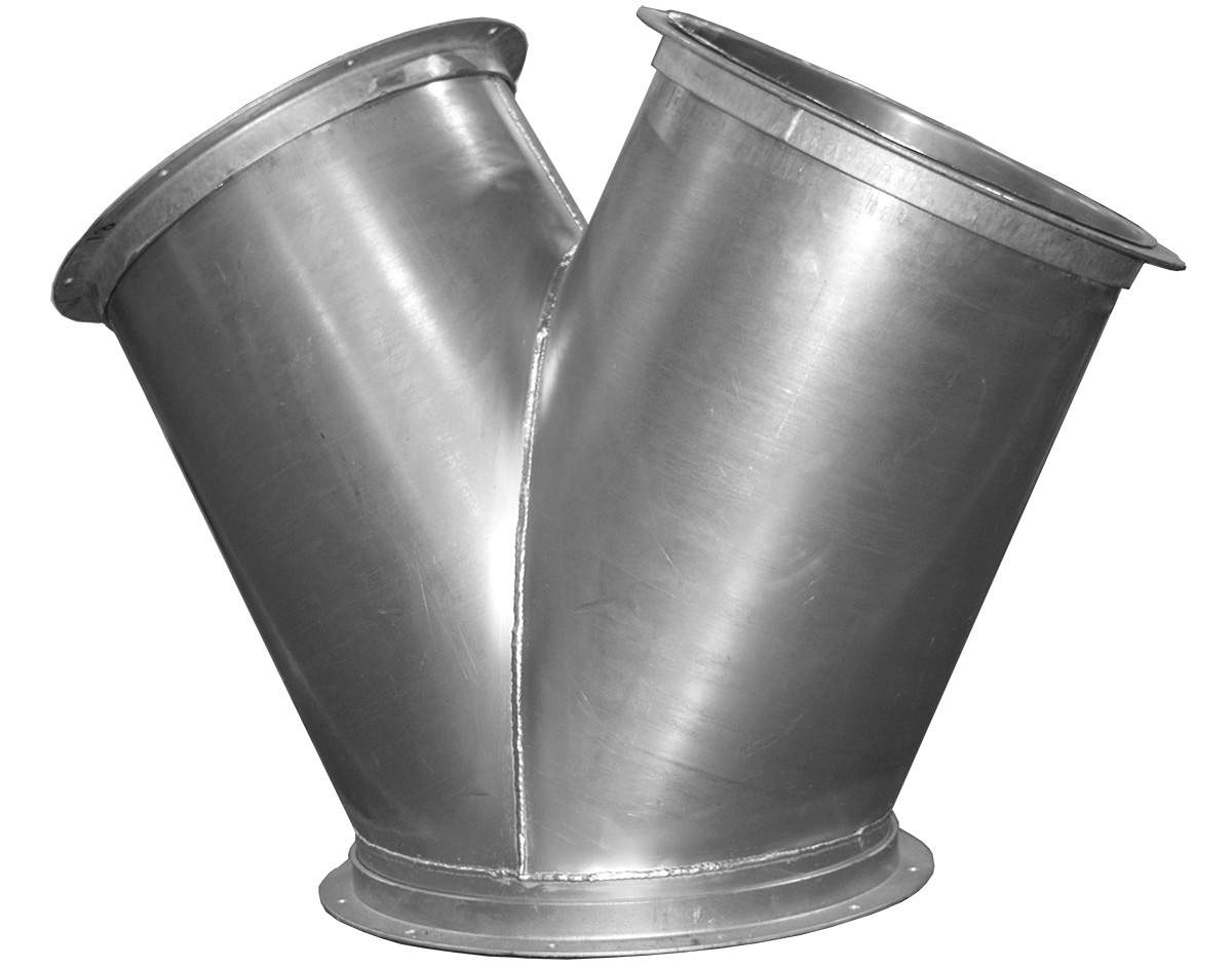 Flanged Y Branch 12ga | Products | Nordfab Ducting